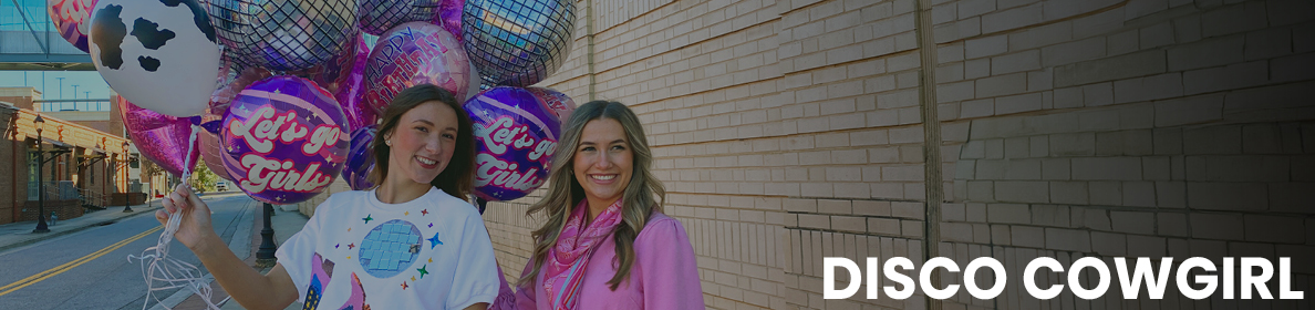 Disco Cowgirl-Themed Balloons
