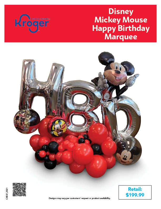 Kroger Balloon Designs